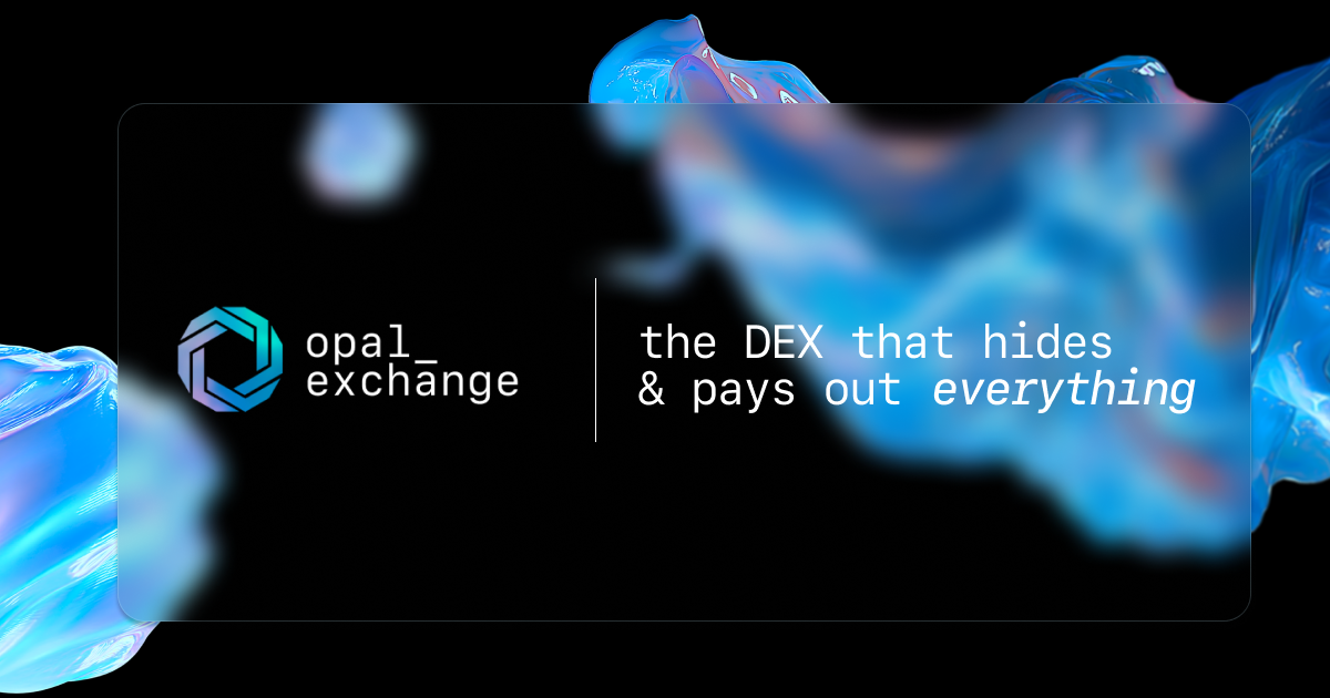 Opal Dex - Privacy-First Perpetual Futures Trading